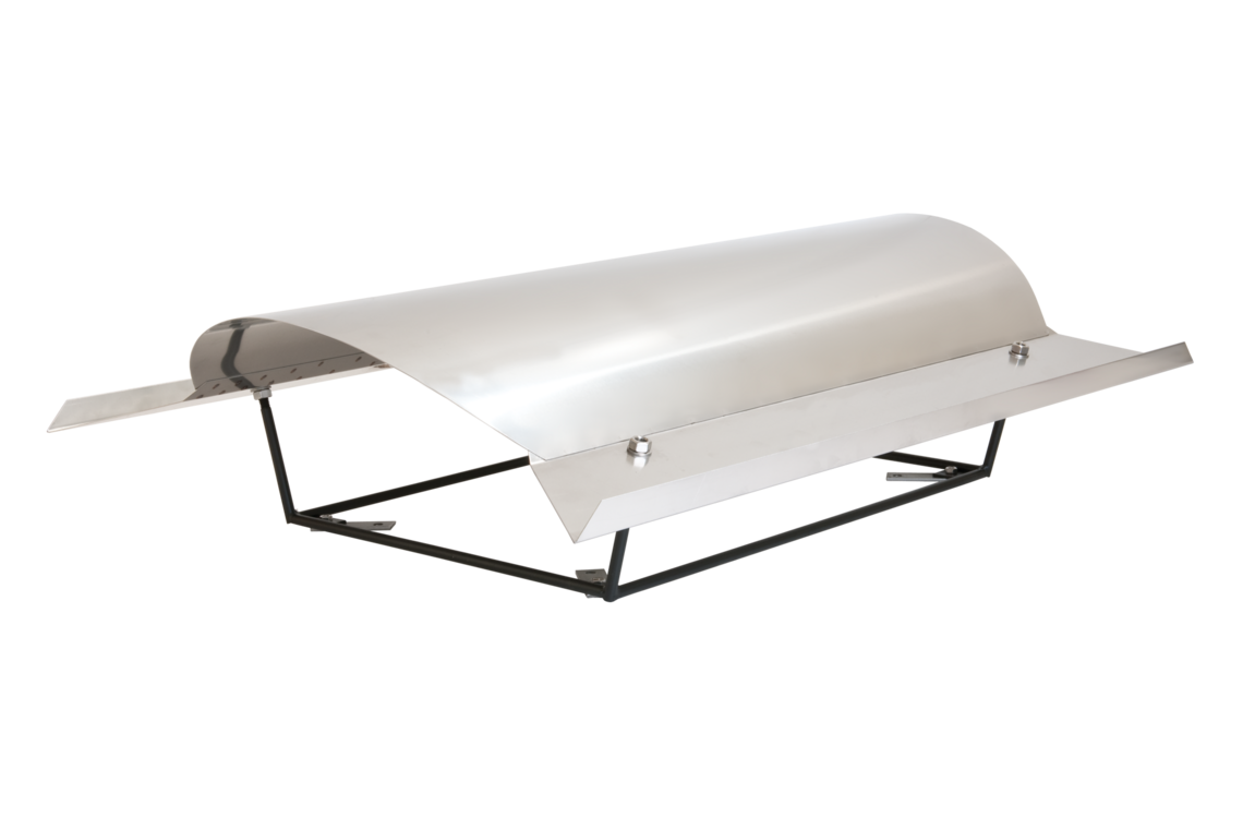 Schornsteinabdeckung mit Variobefestigung aus Edelstahl