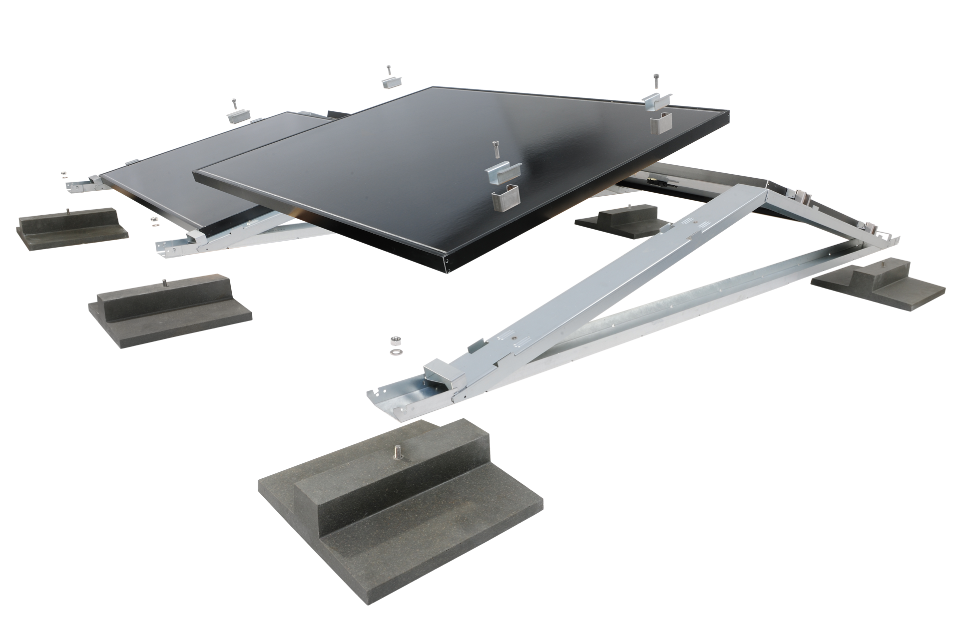 Miralux Flex solar substructure (east-west-facing)
